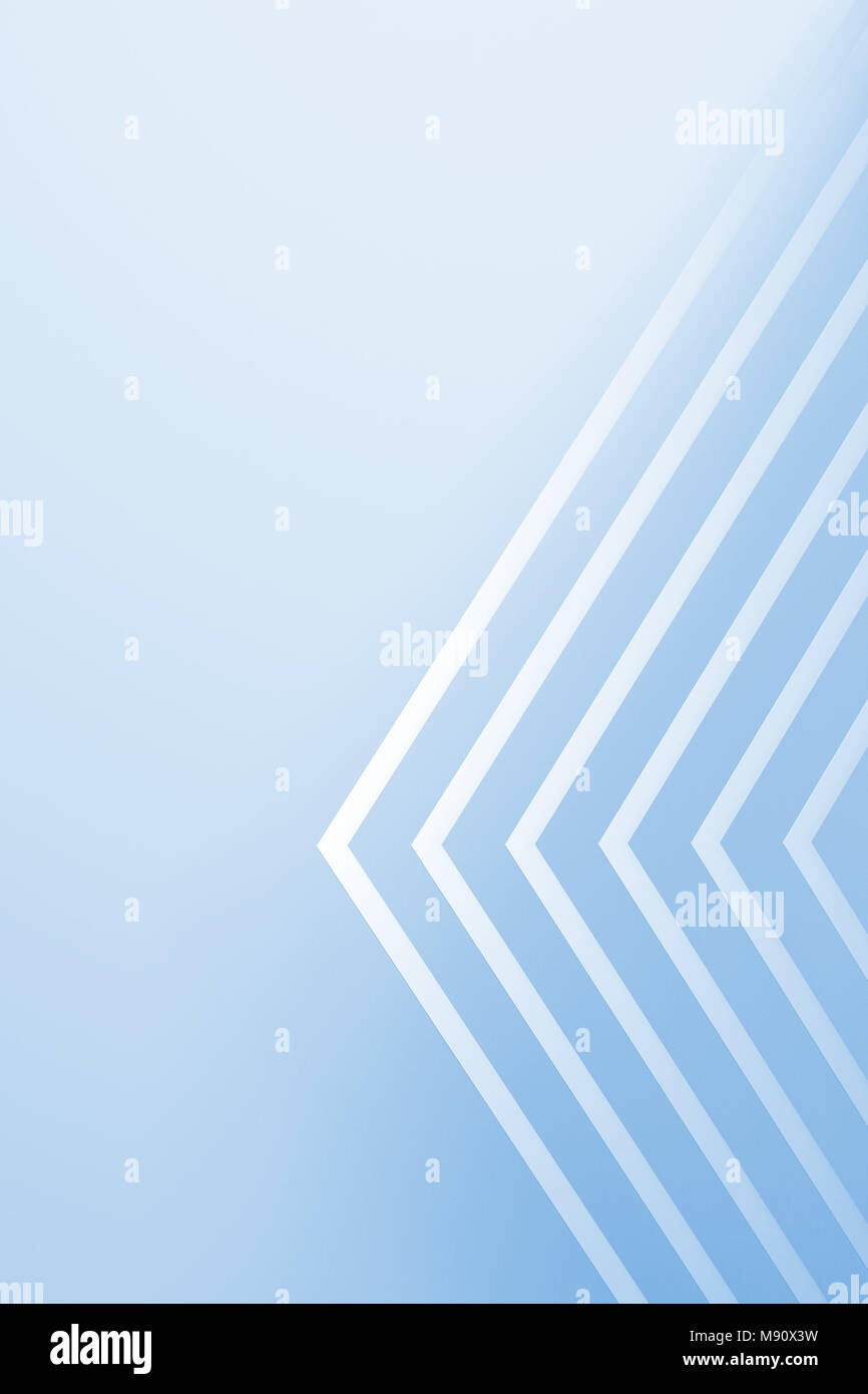 Abstract blue vertical background, geometric pattern of corners with ...
