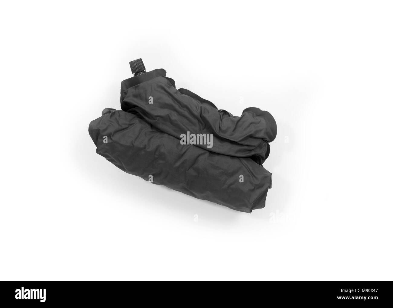 tourist self inflating pillow - not inflated version - isolated on ...