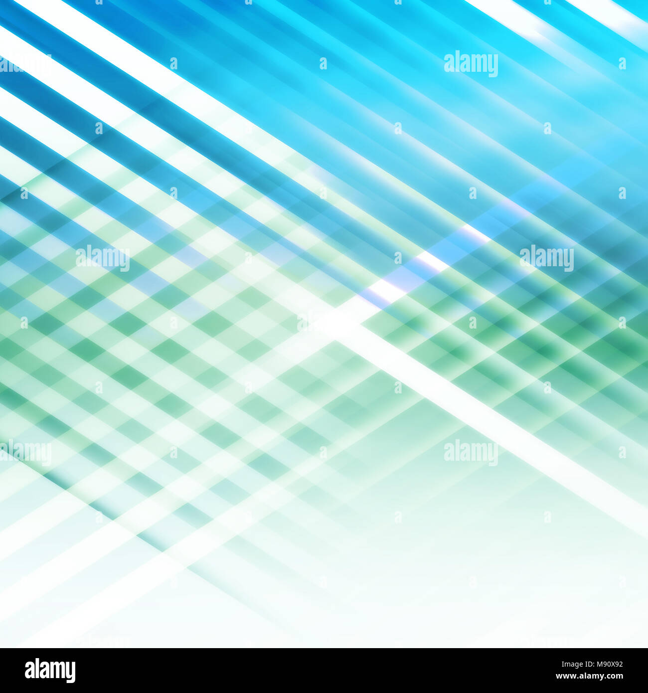 Abstract blue green square digital background, geometric pattern with ...