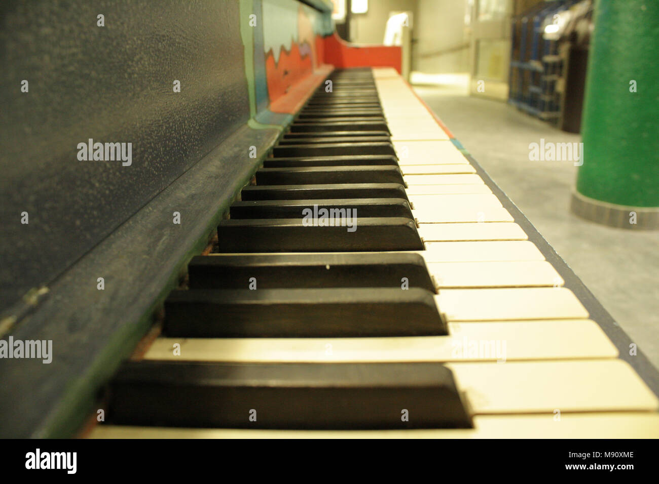 Piano keys close up Stock Photo - Alamy