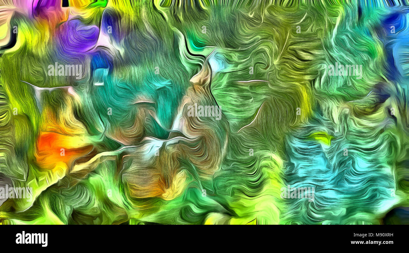 Fluid lines of color movement Stock Photo - Alamy