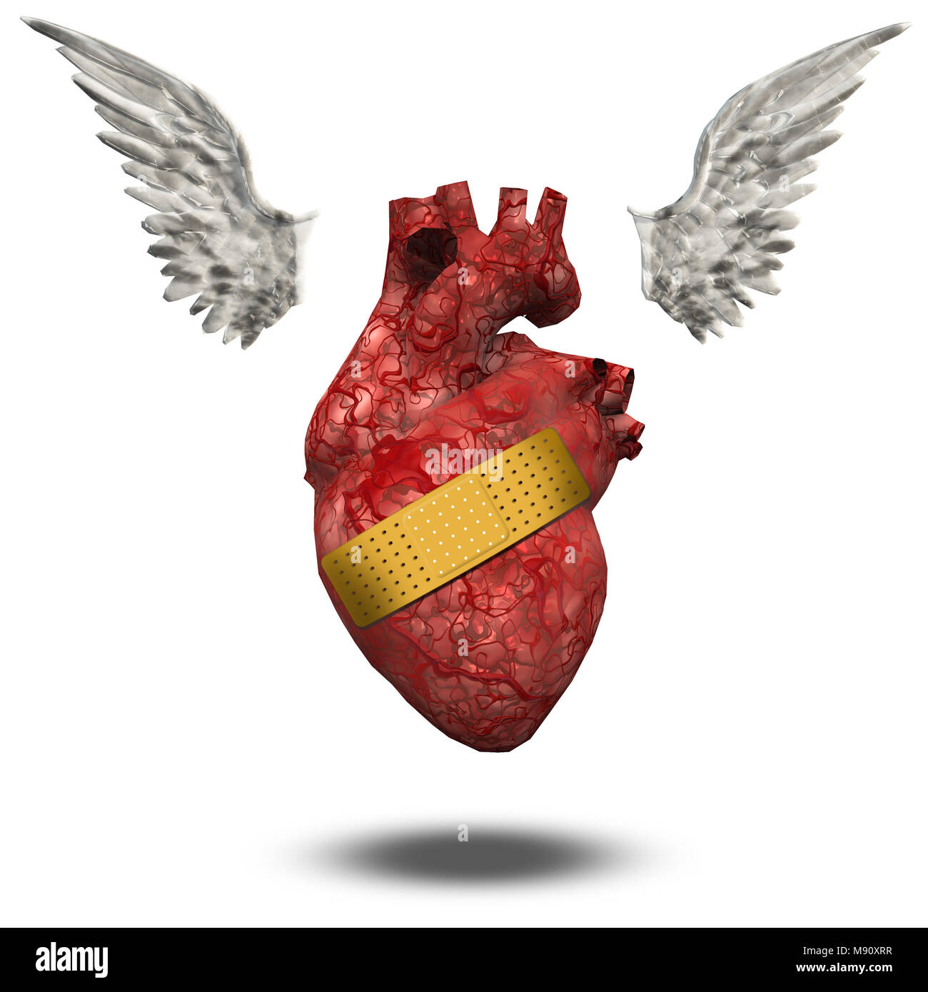Wounded heart free to fly Stock Photo - Alamy
