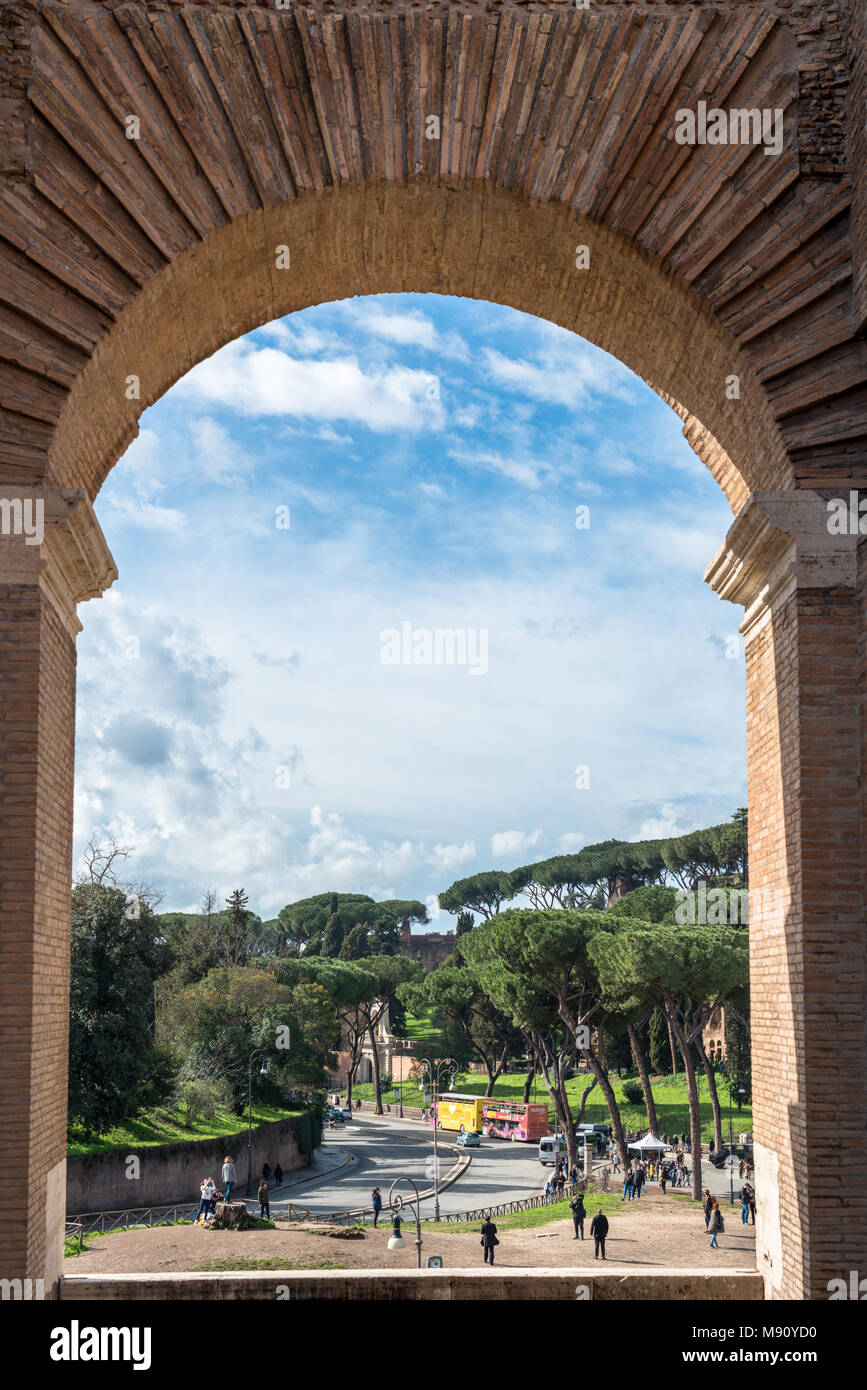 ROME, ITALY, MARCH 07, 2018: Vertical picture of amazing view from the ...
