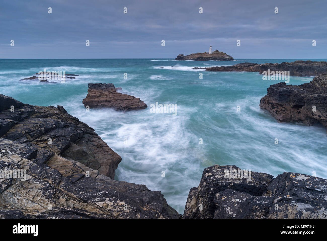 Godrevy island off point on hi-res stock photography and images - Alamy