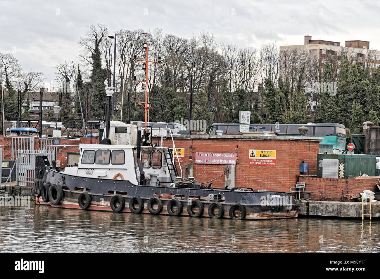Harbour Master's Craft on Bristol floating harbour Stock Photo - Alamy