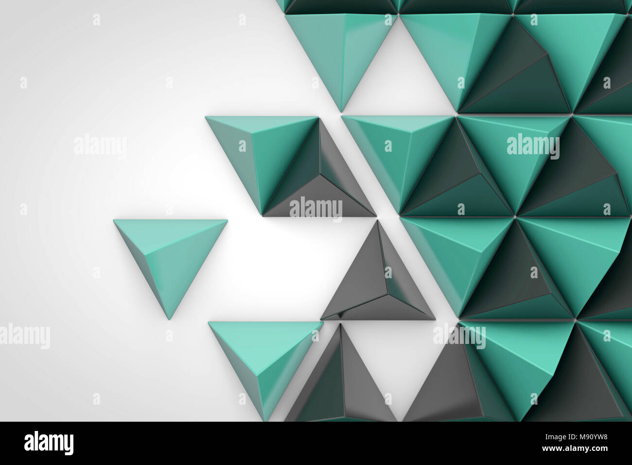 Abstract geometric background made from triangular pyramid shapes Stock ...
