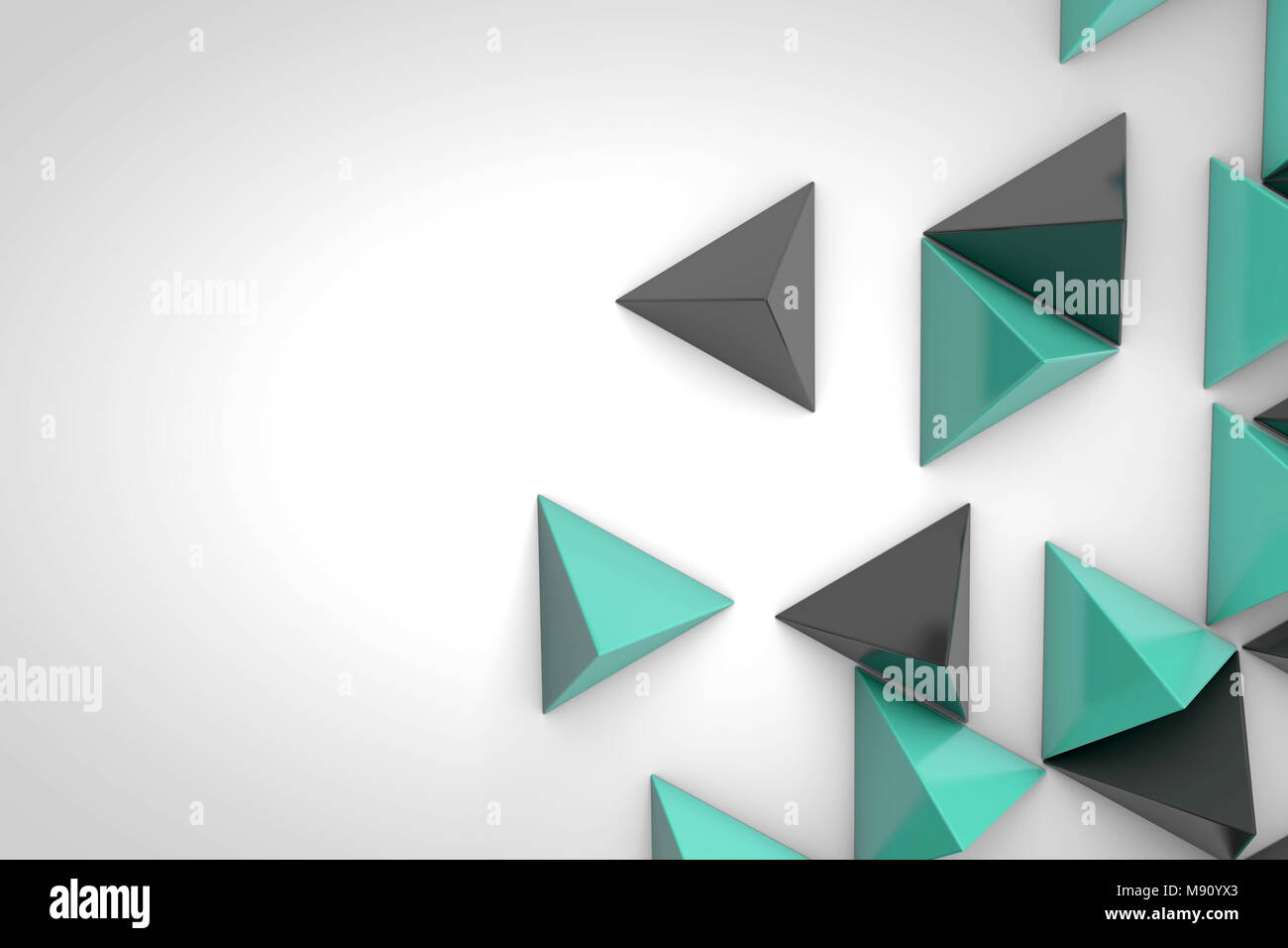 Abstract geometric background made from triangular pyramid shapes Stock ...