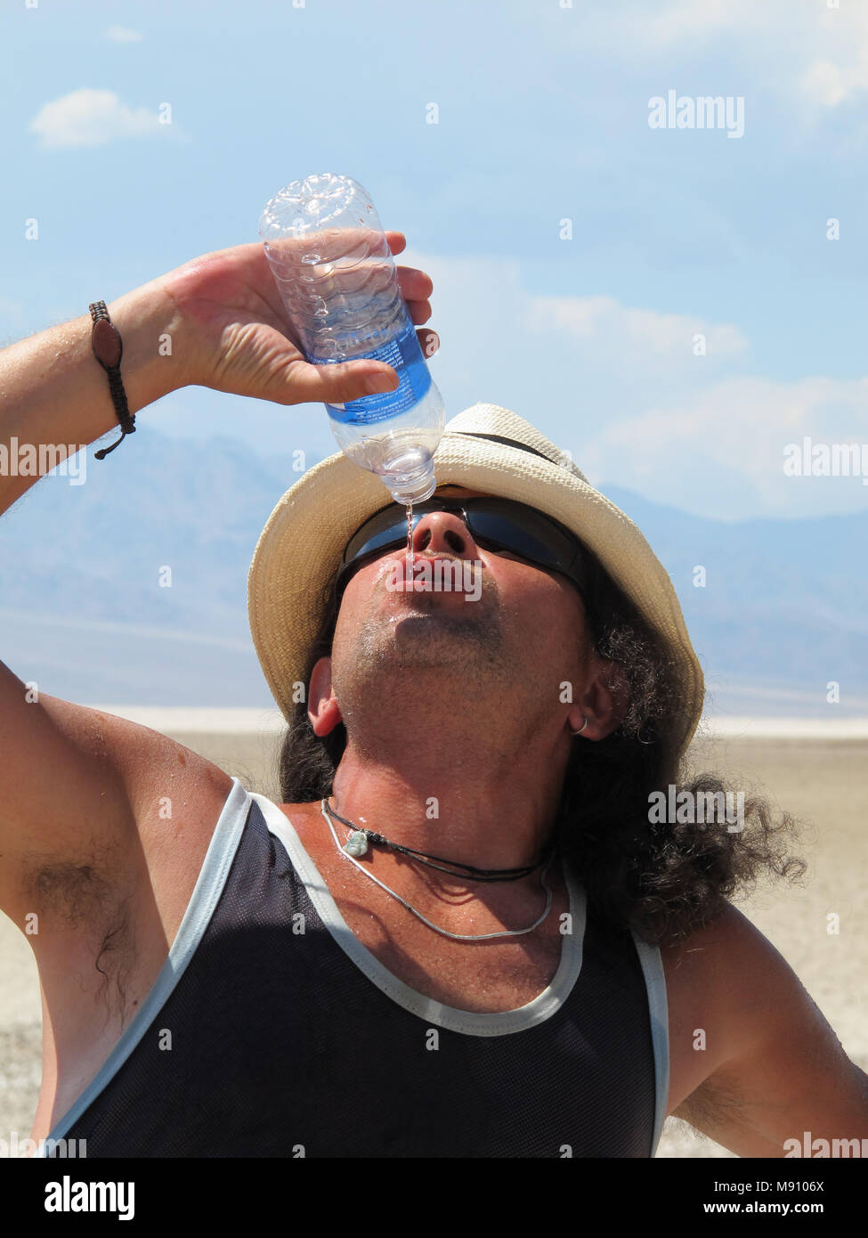 Dehydrated Person In The Desert