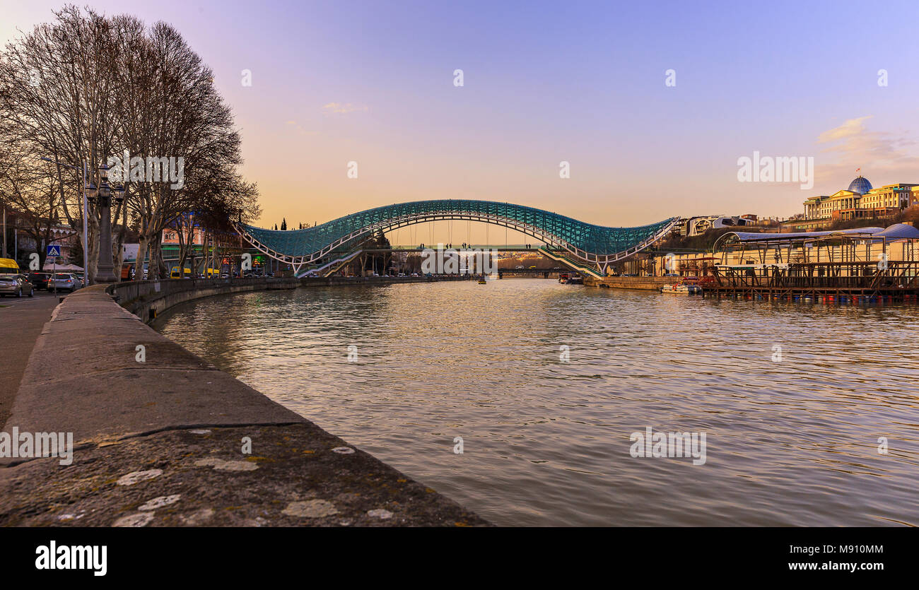 Glass Bridge in Tbilisi Stock Photo - Alamy