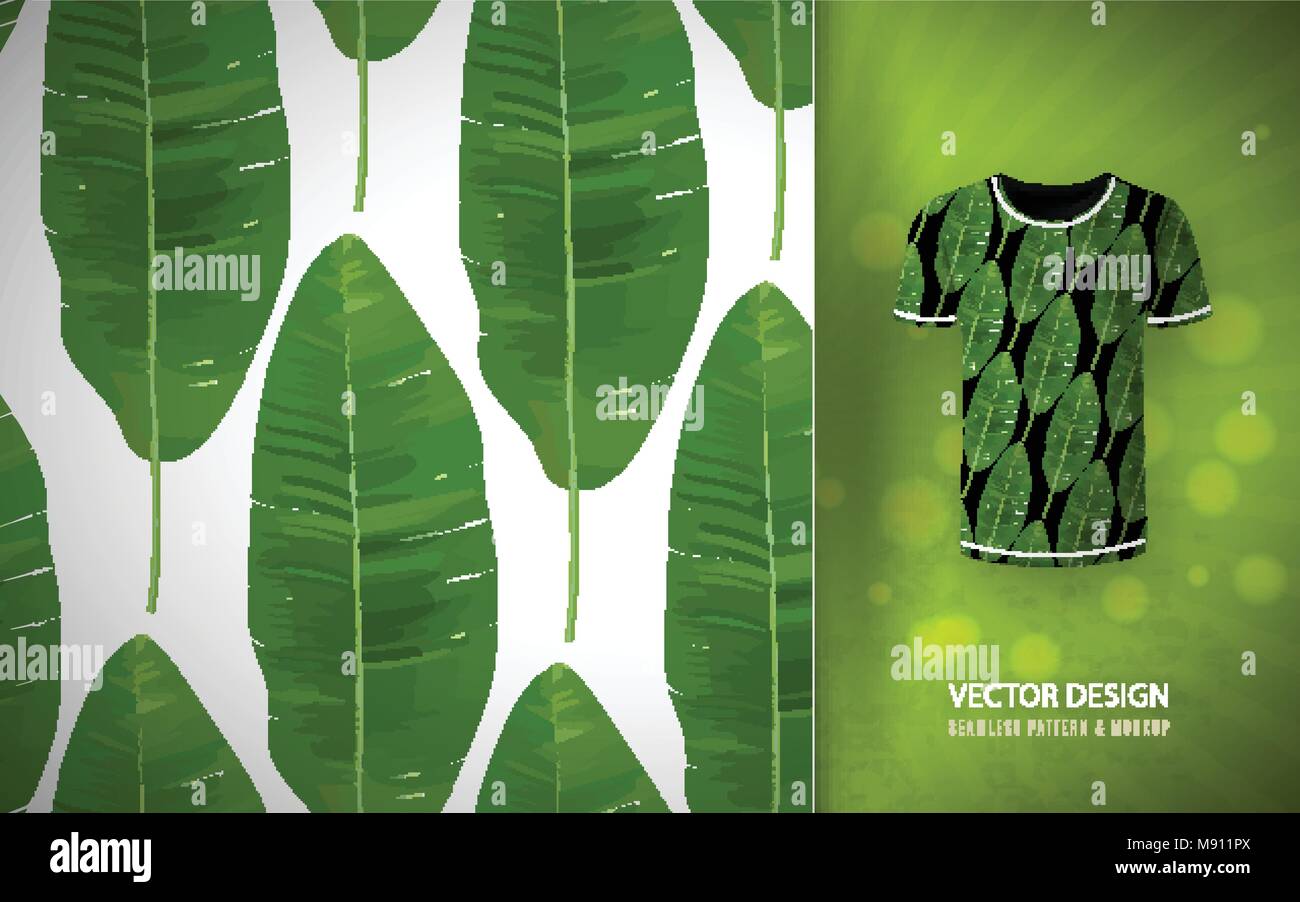 Hawaiian Print Background Green