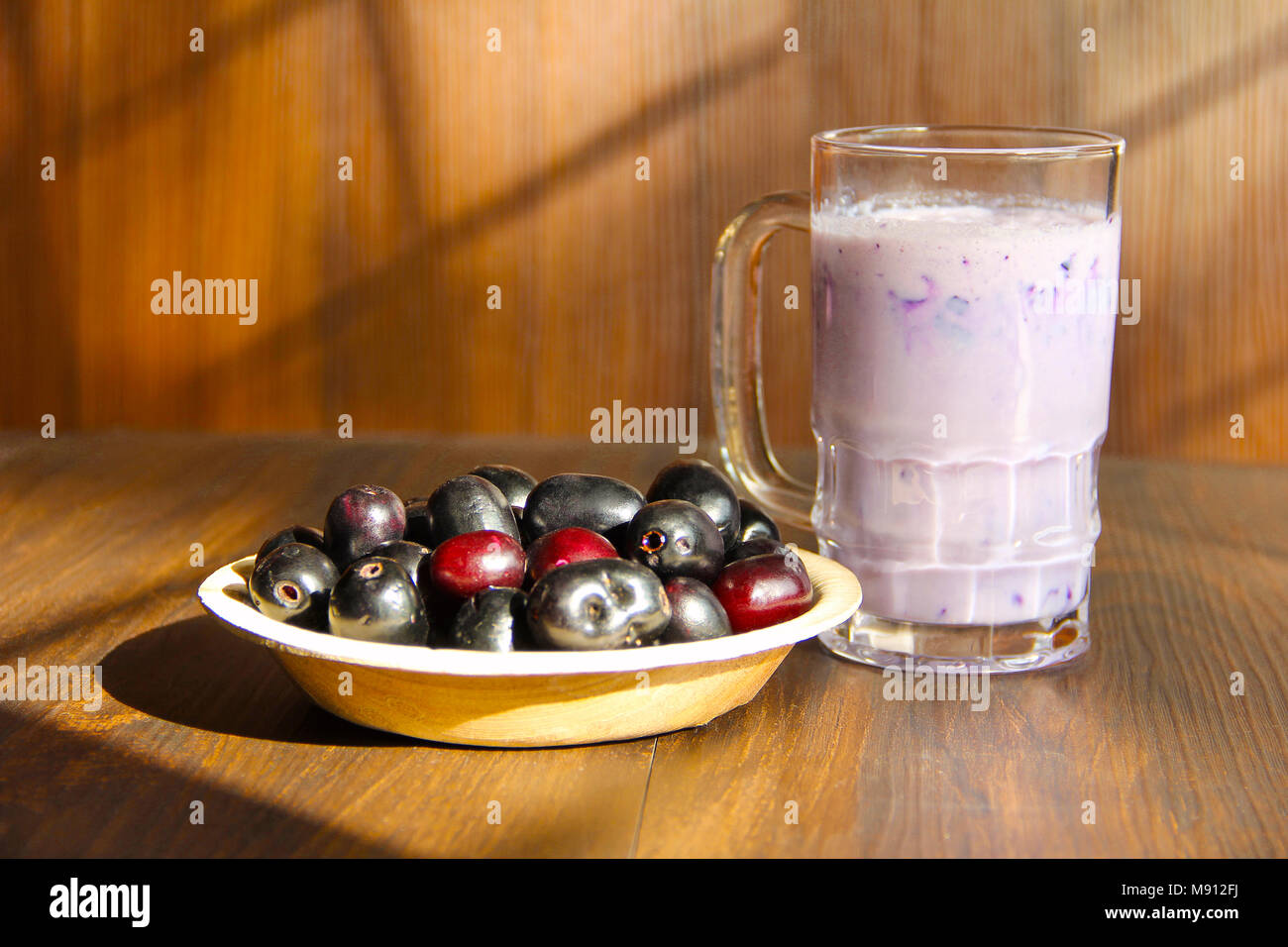 Syzygium cumini, commonly known as jambolan, Java plum or black plum ...