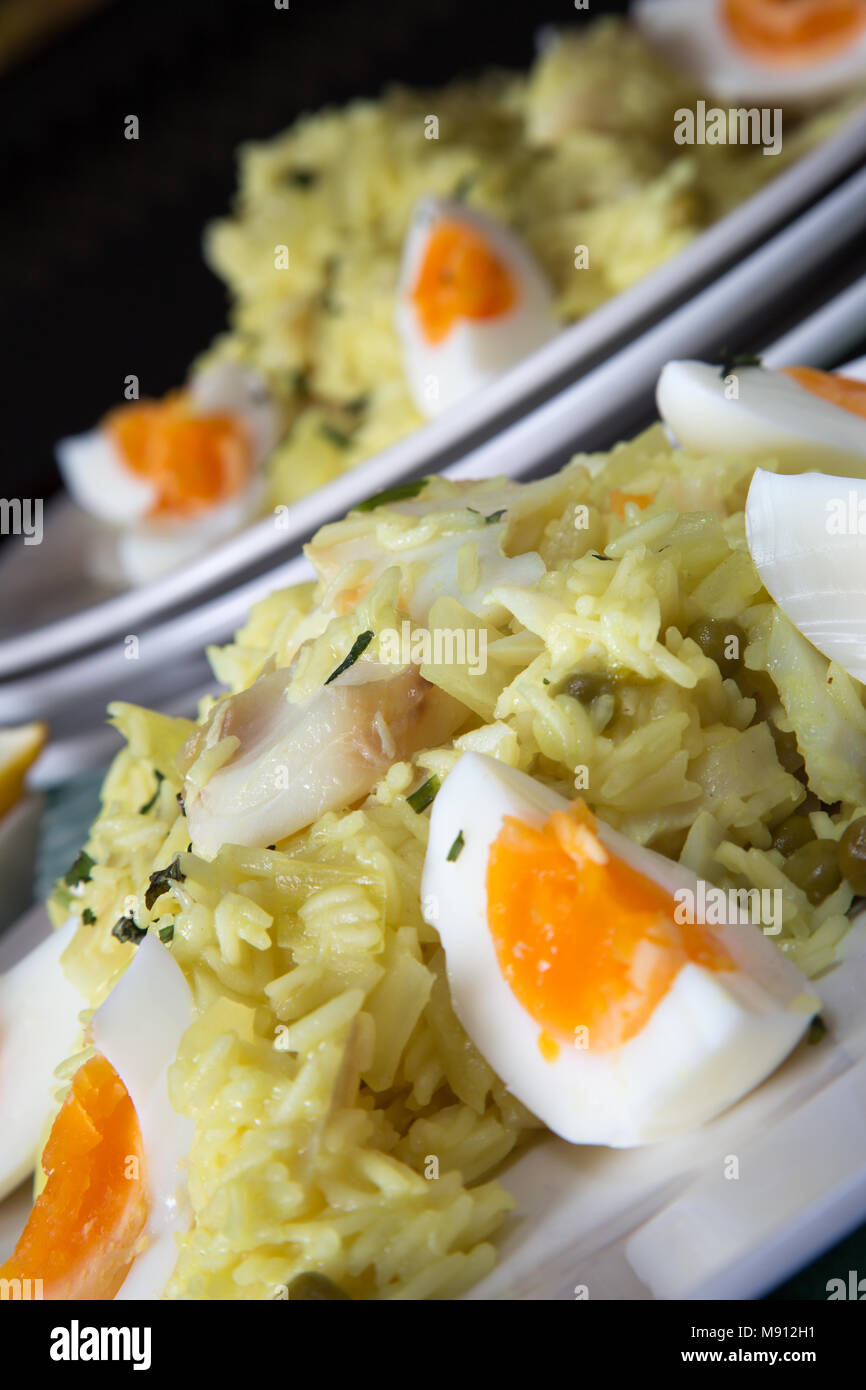 A traditional breakfast dish of Kedgeree Stock Photo - Alamy