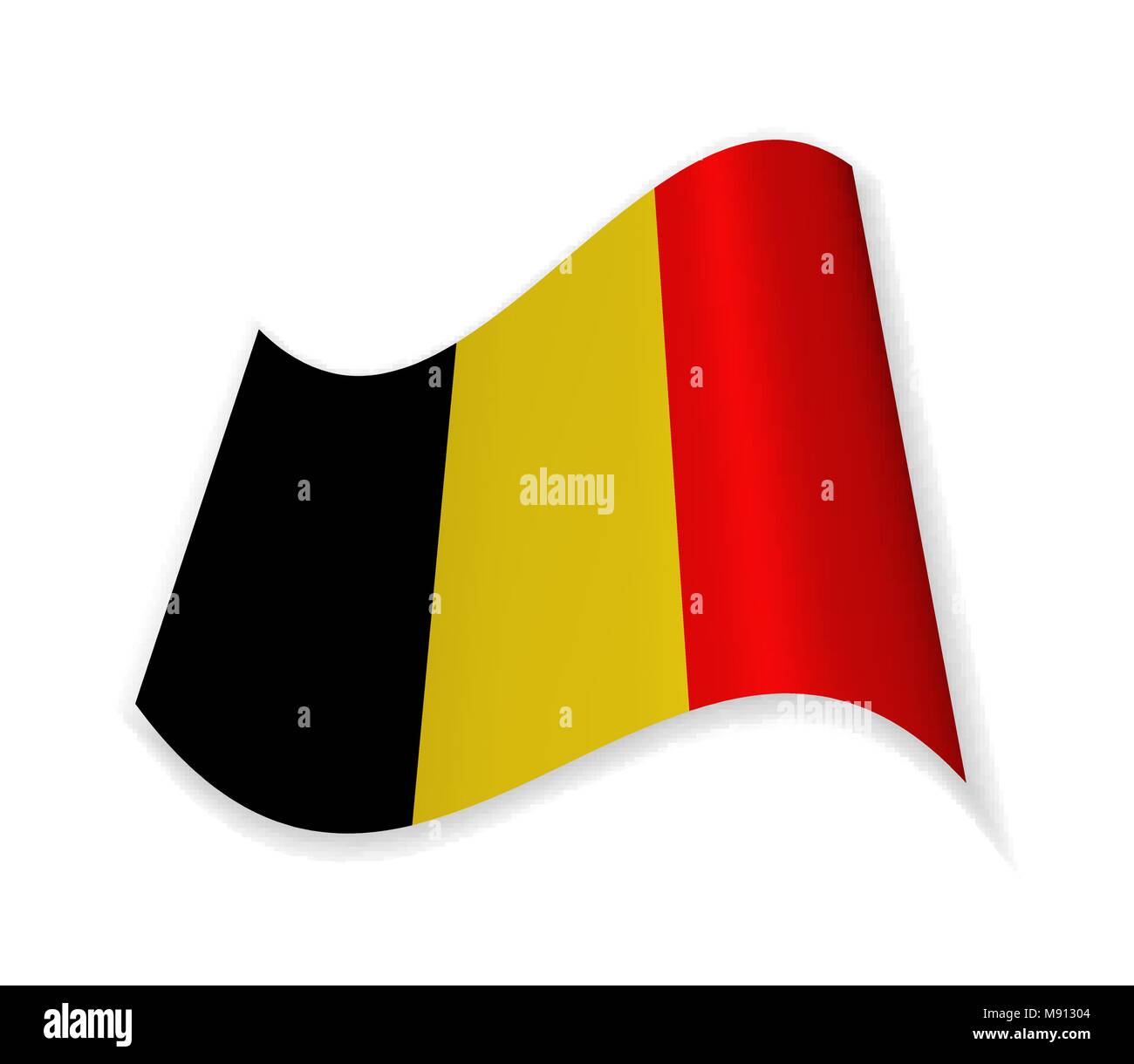 Belgium official flag Stock Vector Images - Alamy