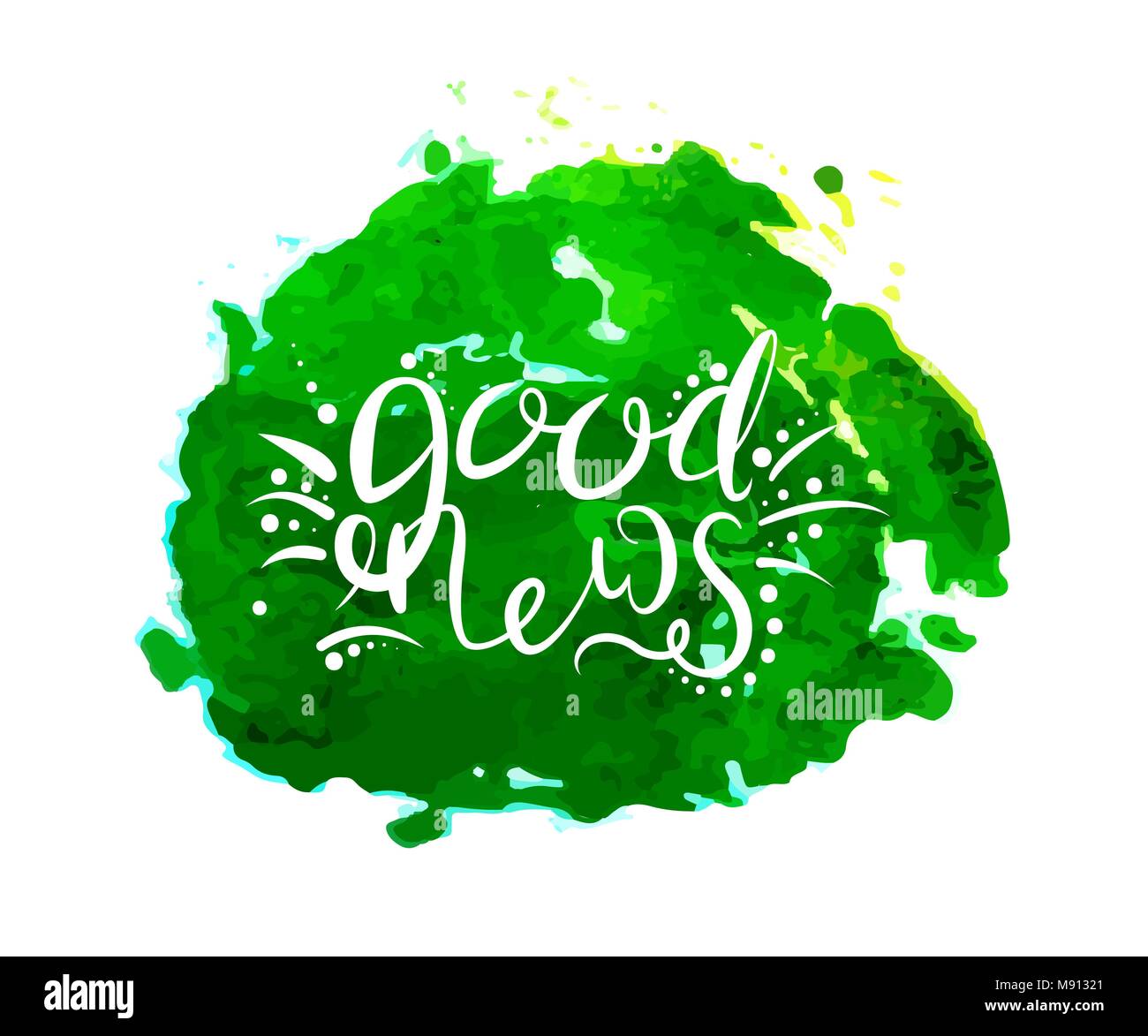 Good news concept text Cut Out Stock Images & Pictures - Alamy