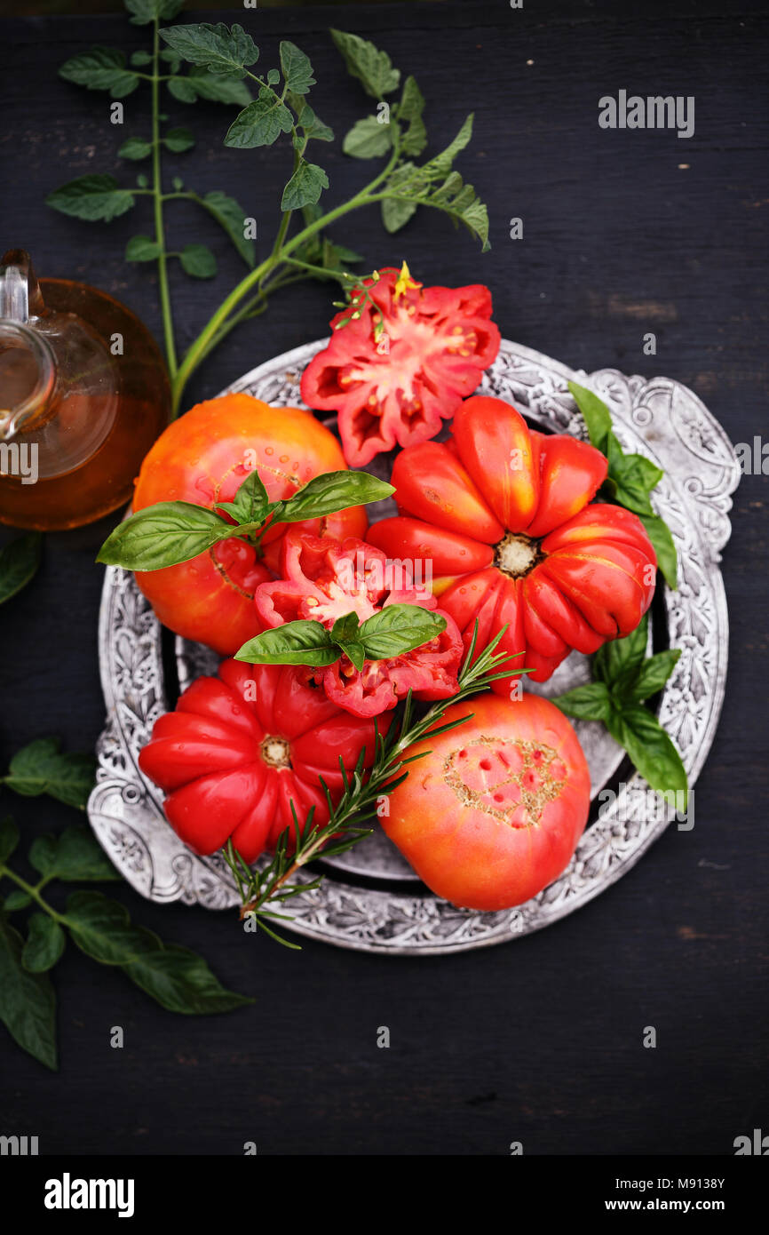 American ribbed tomatoes Stock Photo - Alamy