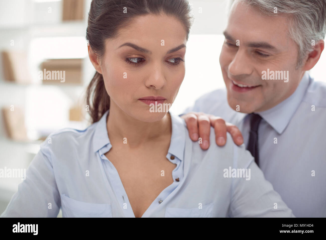 Female boss flirting hi-res stock photography and images - Alamy