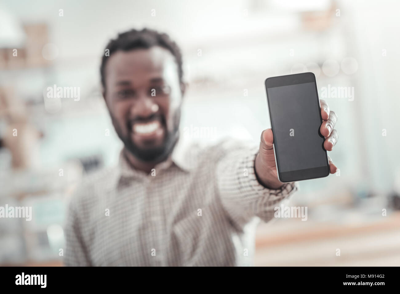 Selective focus of a modern smartphone Stock Photo - Alamy