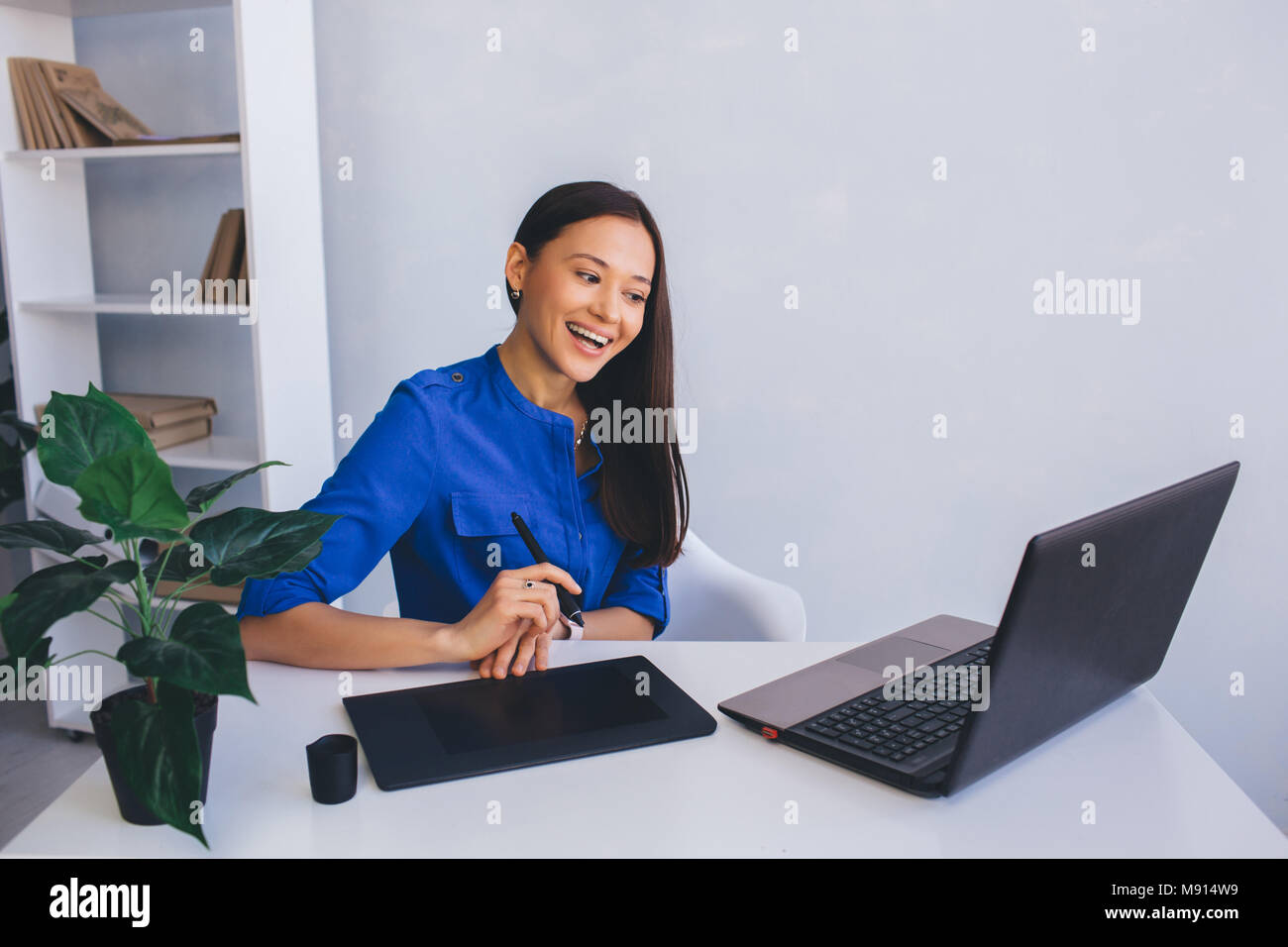 Beautiful graphic designer using hi-res stock photography and images ...