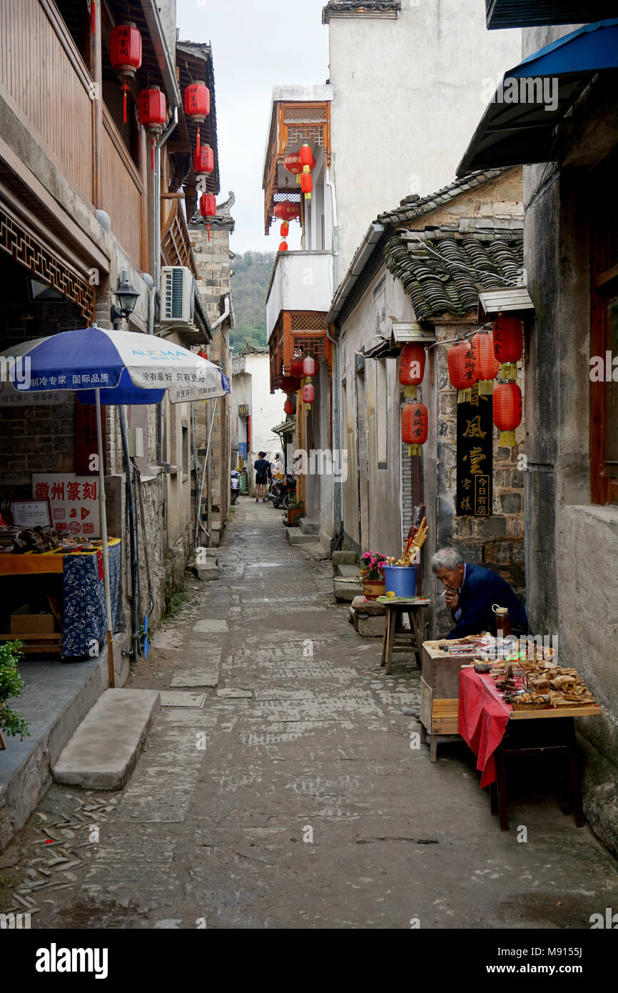 Traditional chinese village and unesco world heritage hongcun in anhui ...