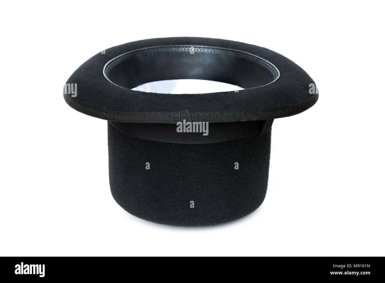 Top hat isolated on white background Stock Photo - Alamy