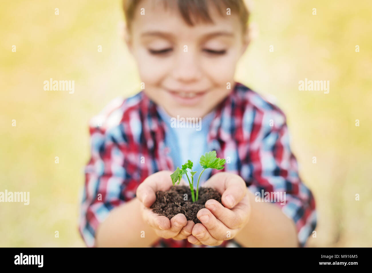 Boy gardener hi-res stock photography and images - Alamy
