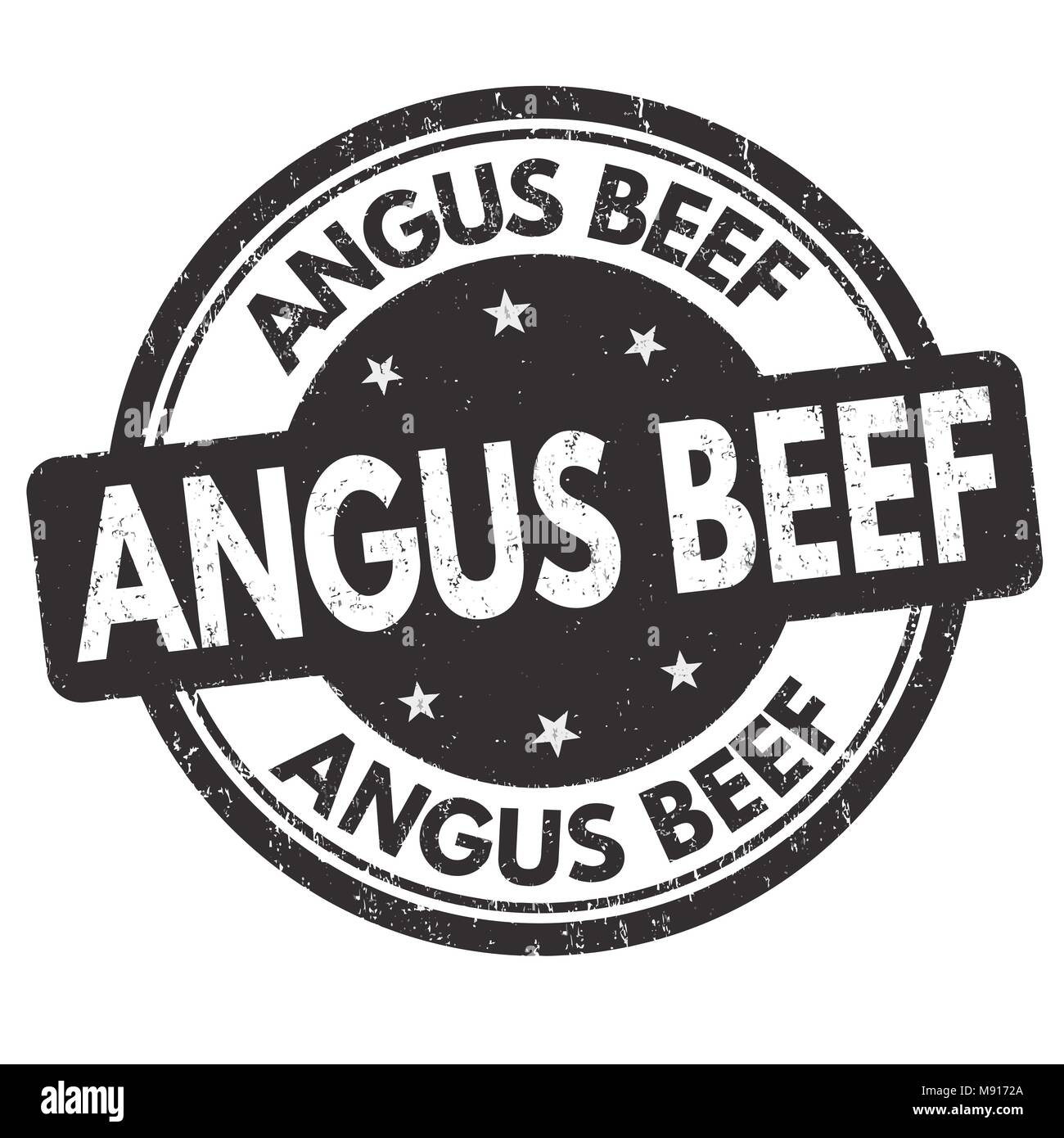 Angus beef text Stock Vector Images - Alamy