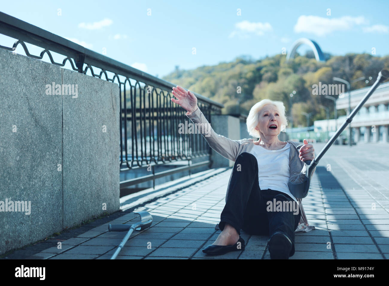 Elderly person falling hi-res stock photography and images - Alamy