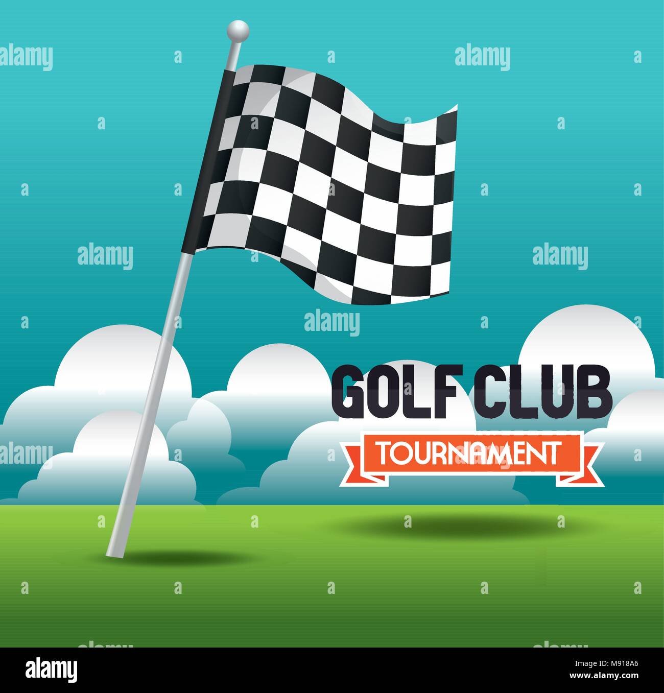 golf club design, vector illustration eps10 graphic Stock Vector Image ...