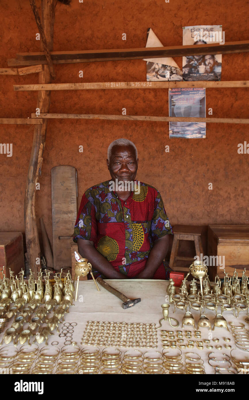 Craftsman at work in Abomey, Benin Stock Photo - Alamy