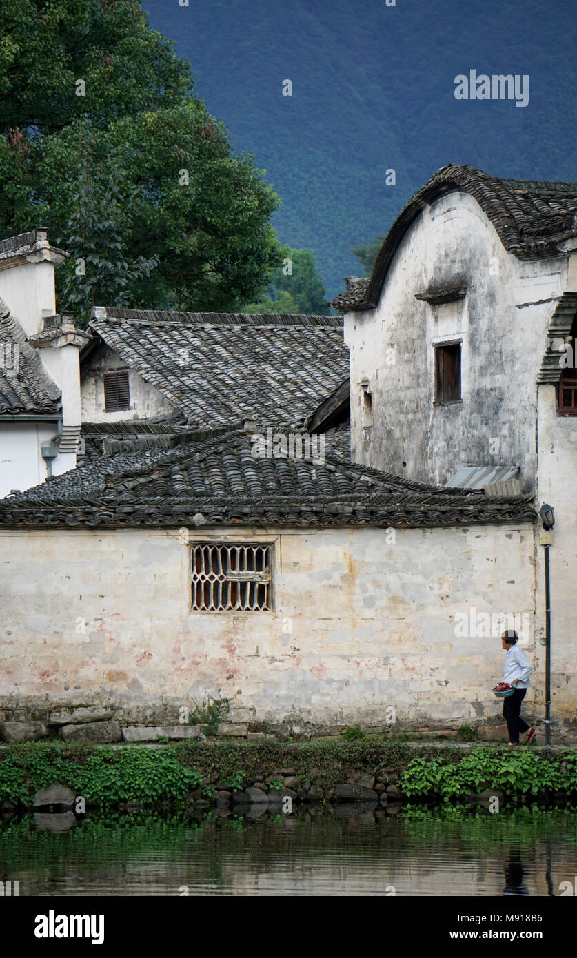 Traditional chinese village and unesco world heritage hongcun in anhui ...