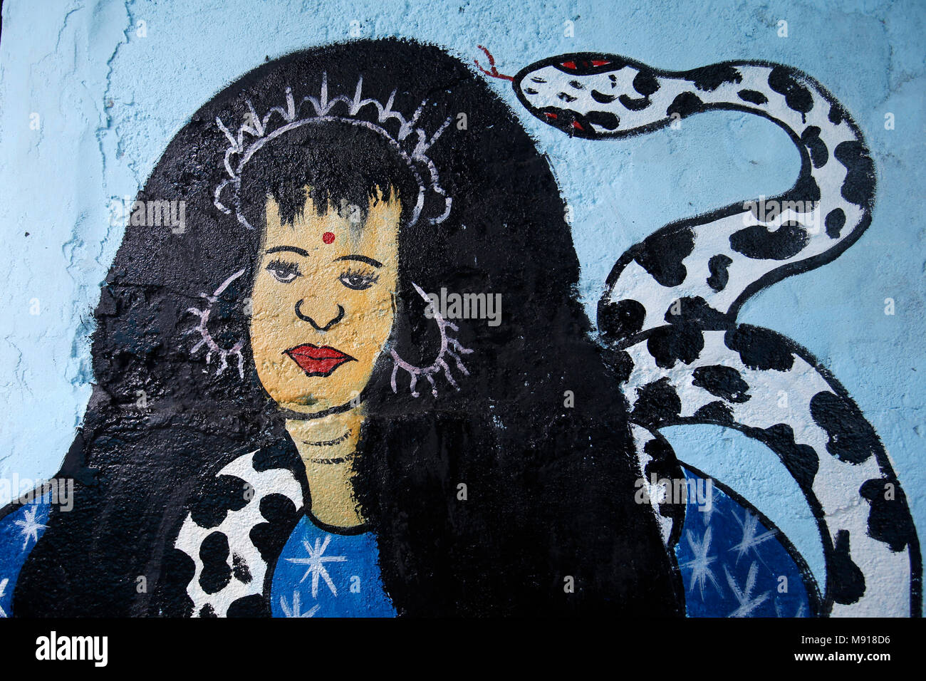 Voodoo shrine in Cotonou, Benin. Voodoo godess Stock Photo - Alamy