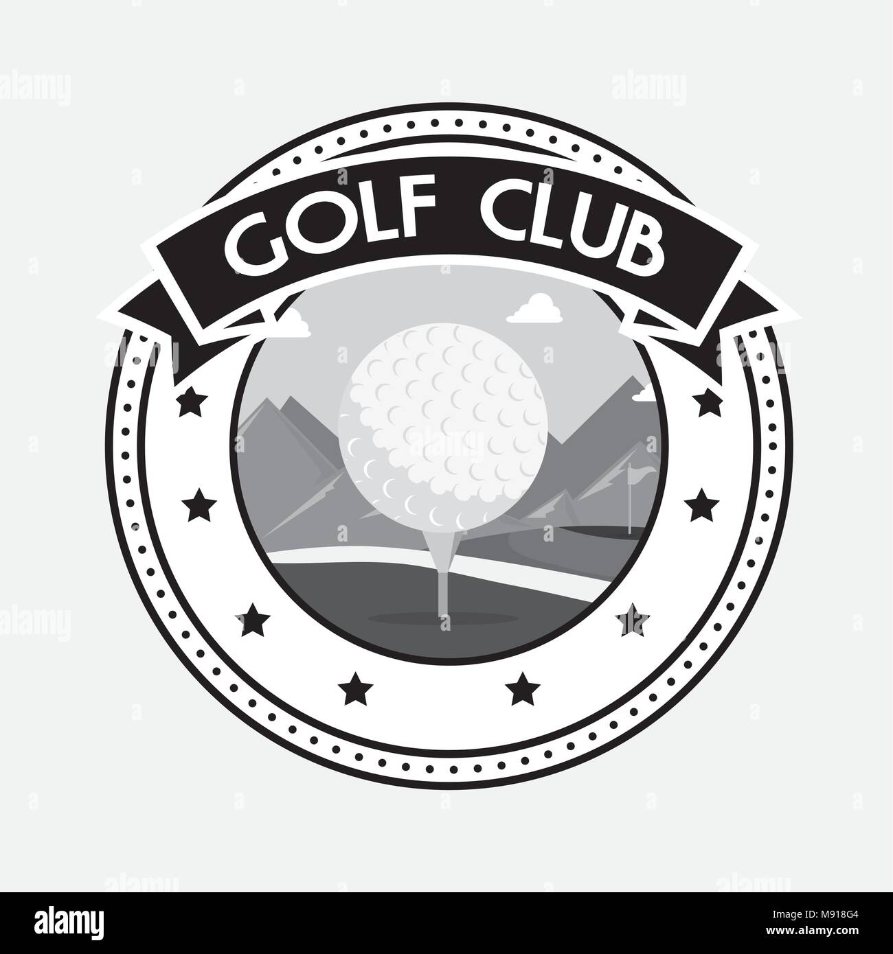 golf club design, vector illustration eps10 graphic Stock Vector Image ...