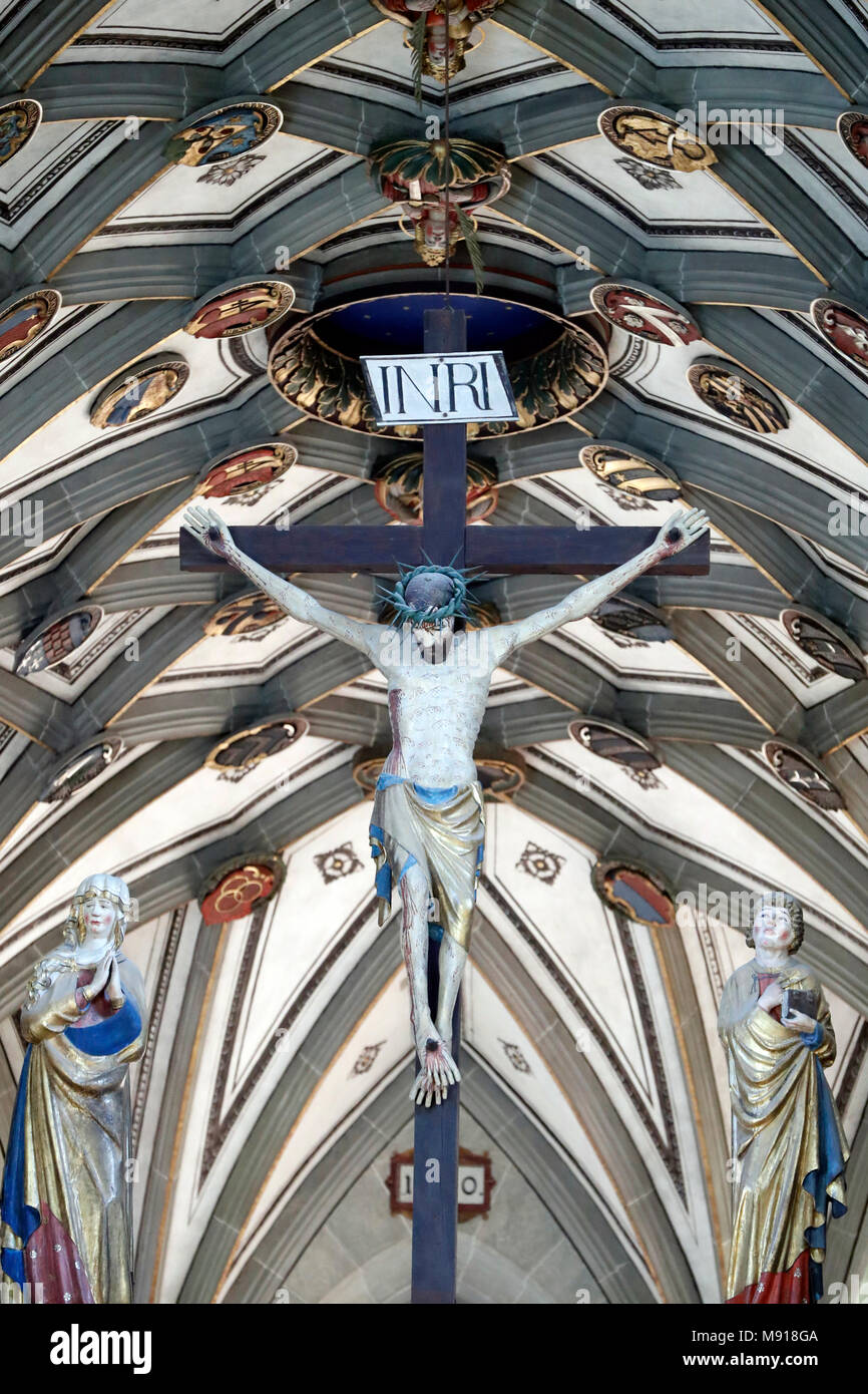 St Nicholas Cathedral. Christ on the Cross. 15 th century. Fribourg ...