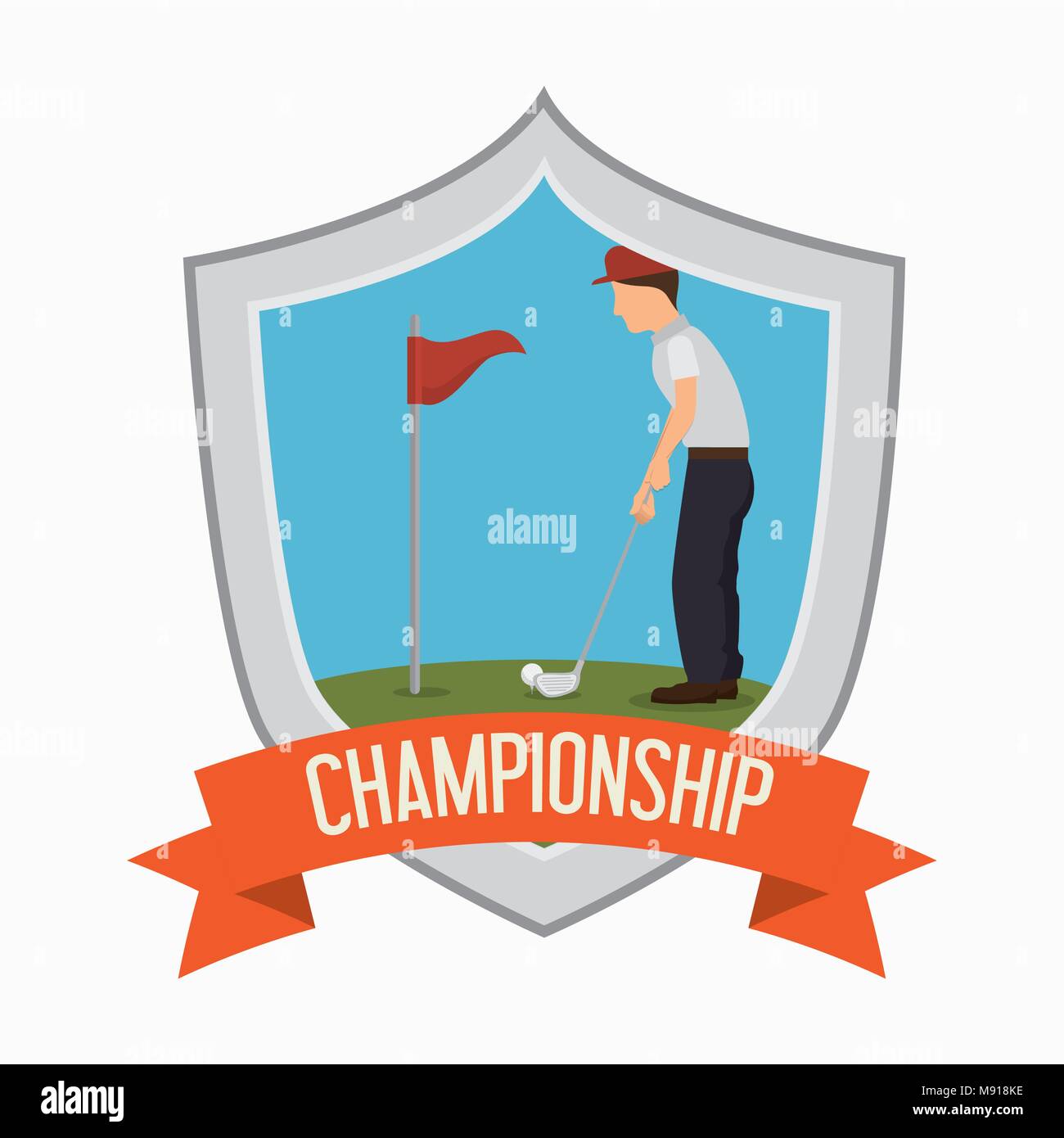 golf club design, vector illustration eps10 graphic Stock Vector Image ...