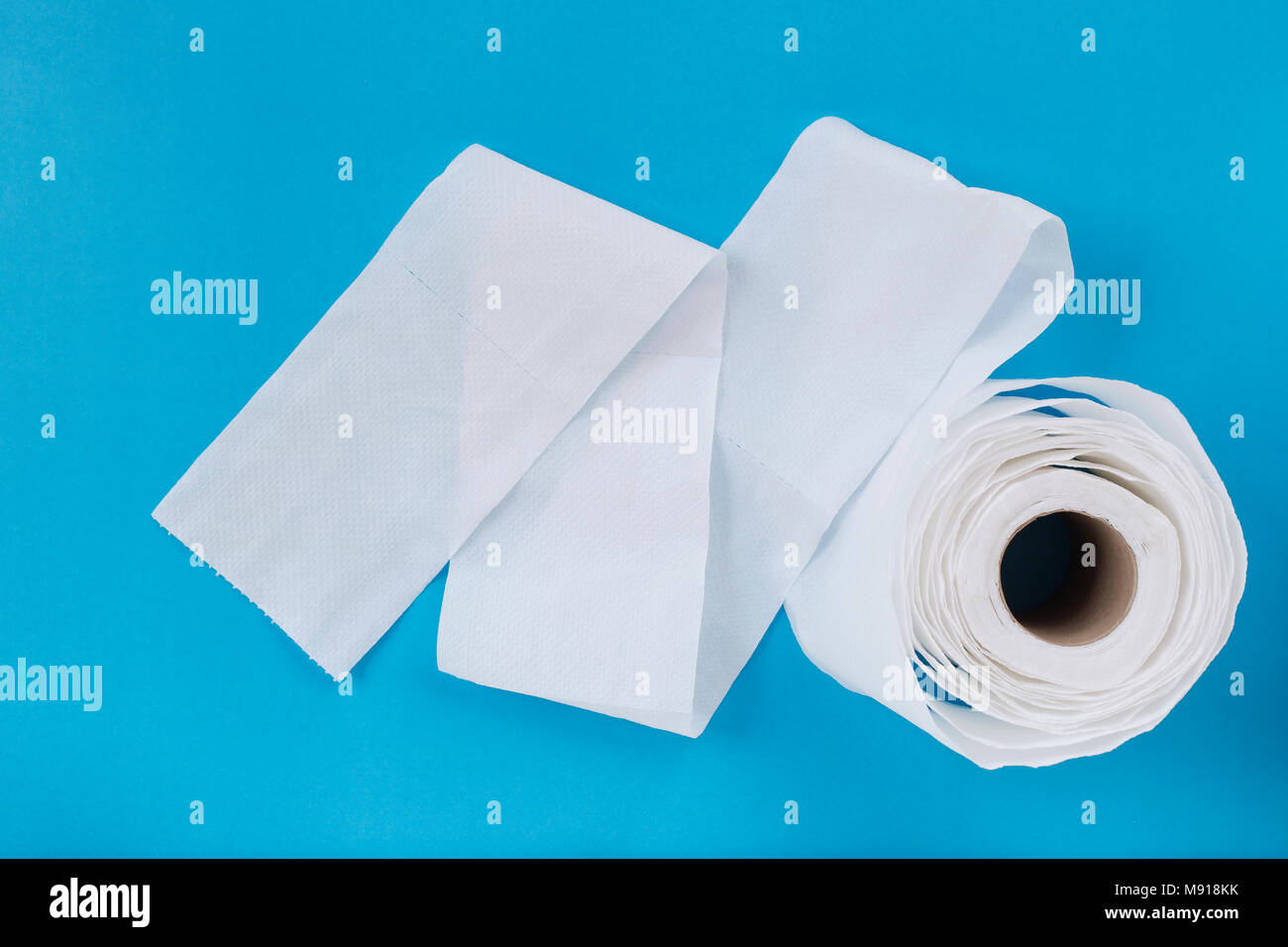 Top view toilet paper on hi-res stock photography and images - Alamy