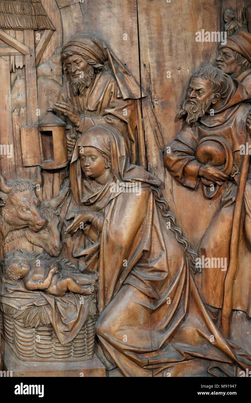 Unterlinden Museum. The Nativity by Velt Wagner. 16 th century. Colmar ...