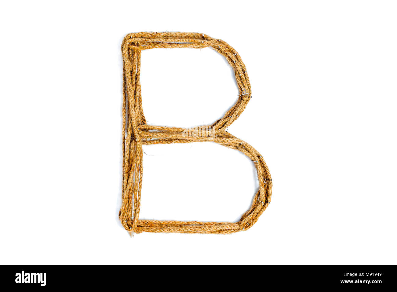 Rope alphabet letter b hi-res stock photography and images - Alamy