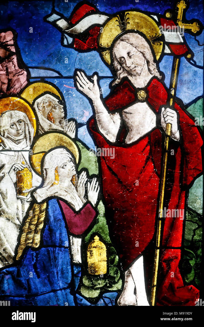 Oeuvre Notre-Dame Museum. Stained glass window. The resurrection of ...
