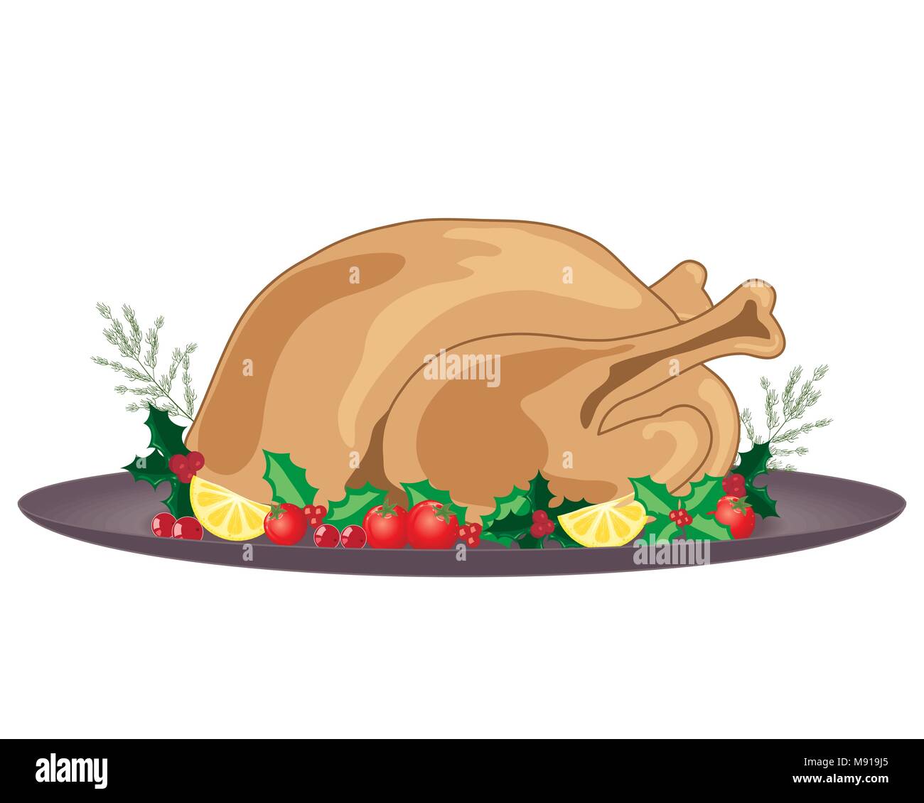 Cooked Turkey Stencil