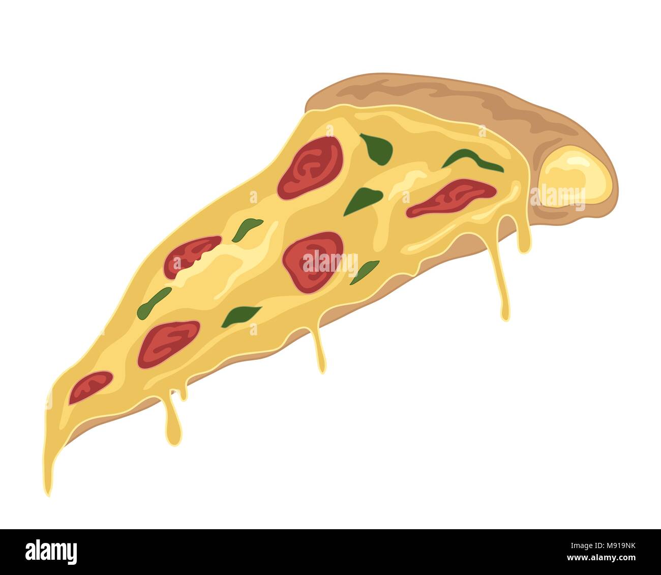 Stuffed crust pizza Stock Vector Images - Alamy