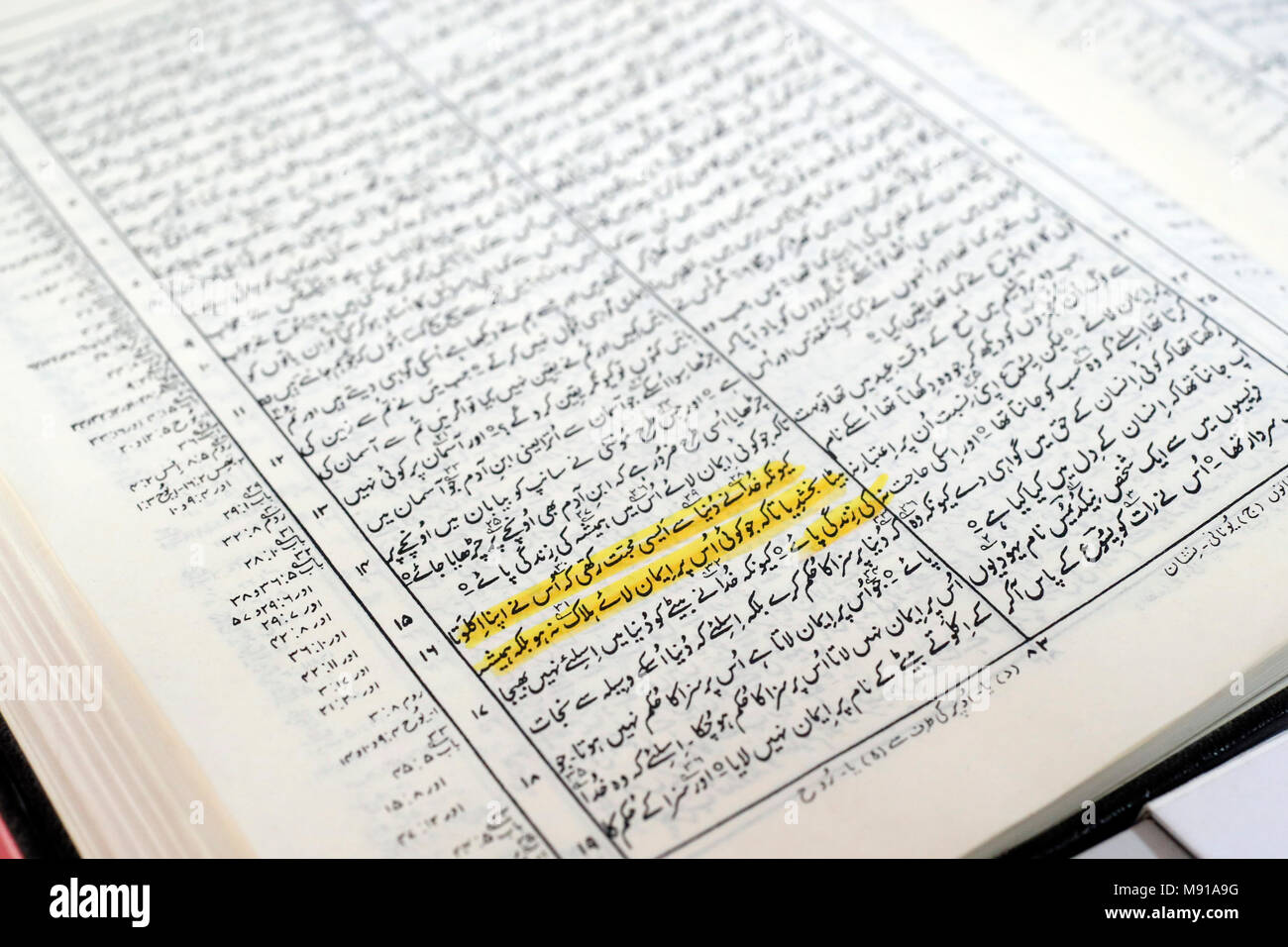 Urdu Holy Bible. Strasbourg. France Stock Photo - Alamy