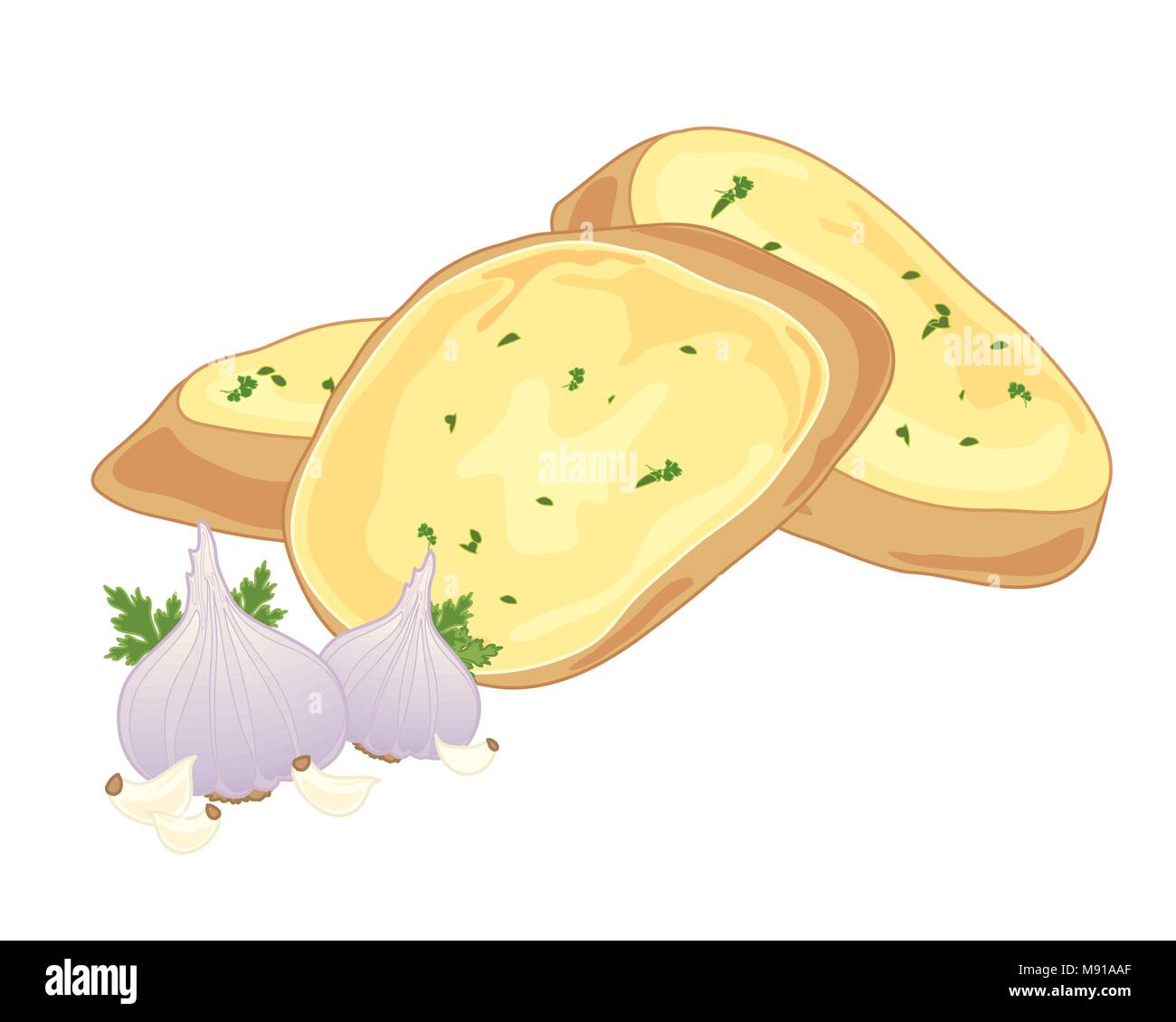 Garlic Bread Clip Art