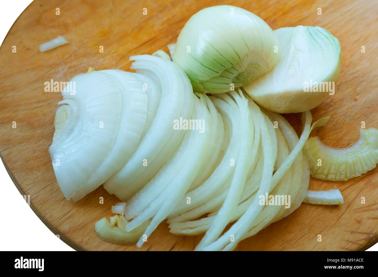 cut onion, roughly chopped, halves and cubes, peel the onion from the ...
