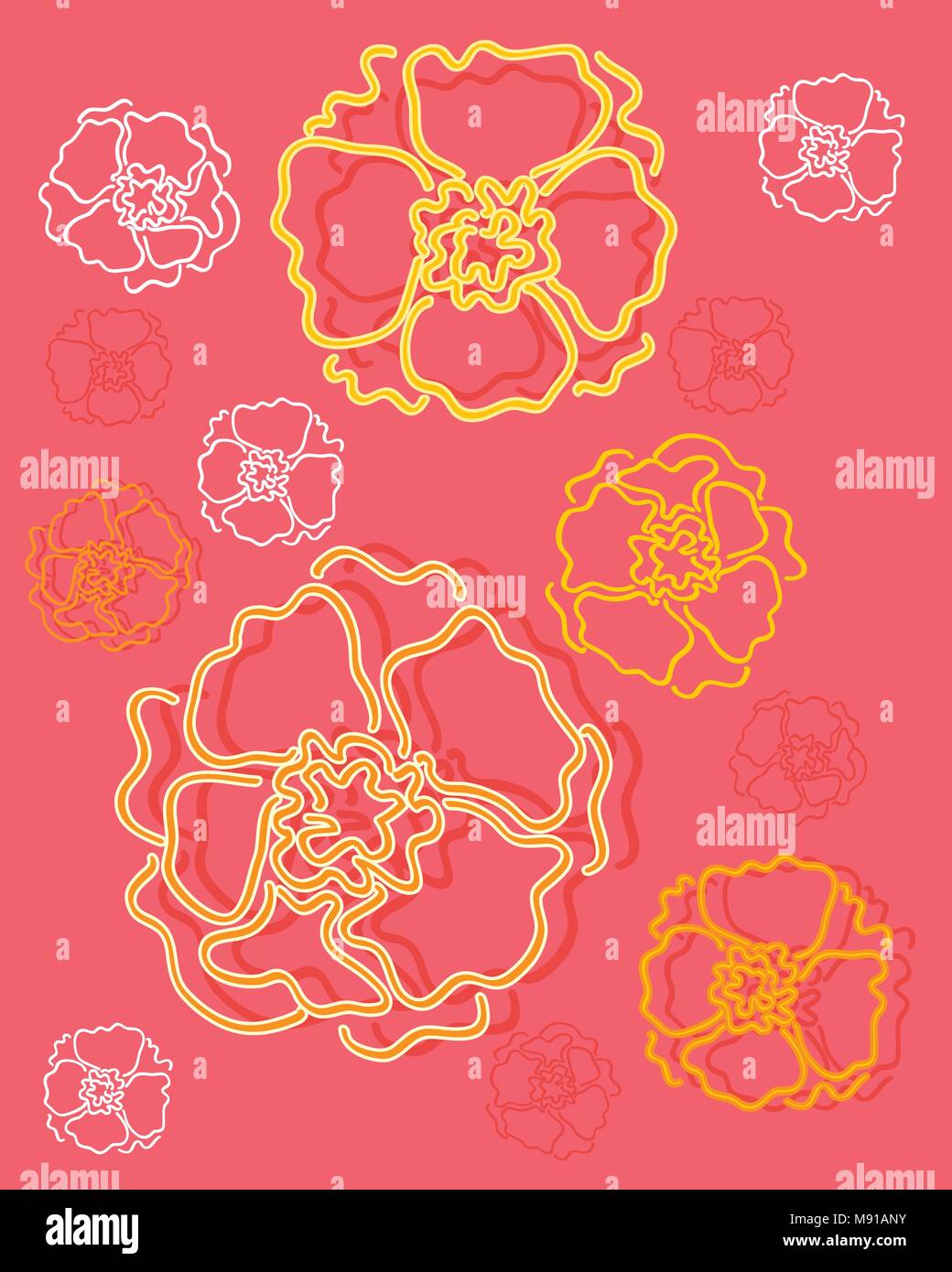 Marigold patterns Stock Vector Images - Alamy