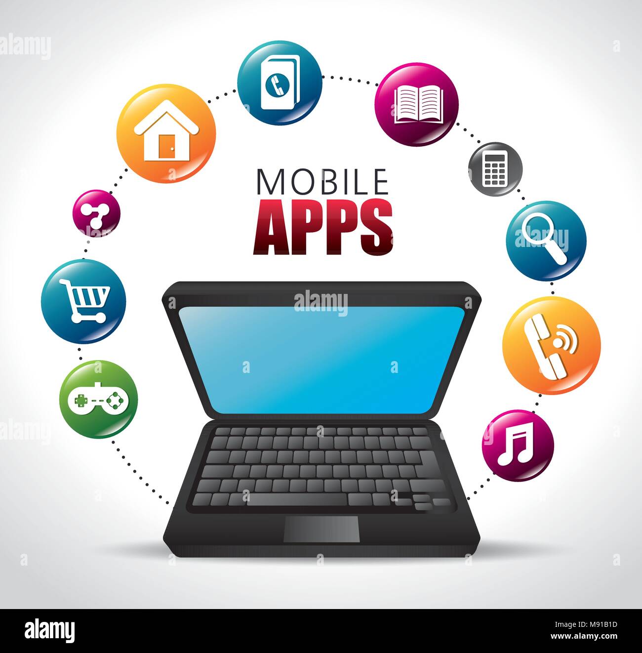 mobile apps design, vector illustration eps10 graphic Stock Vector ...