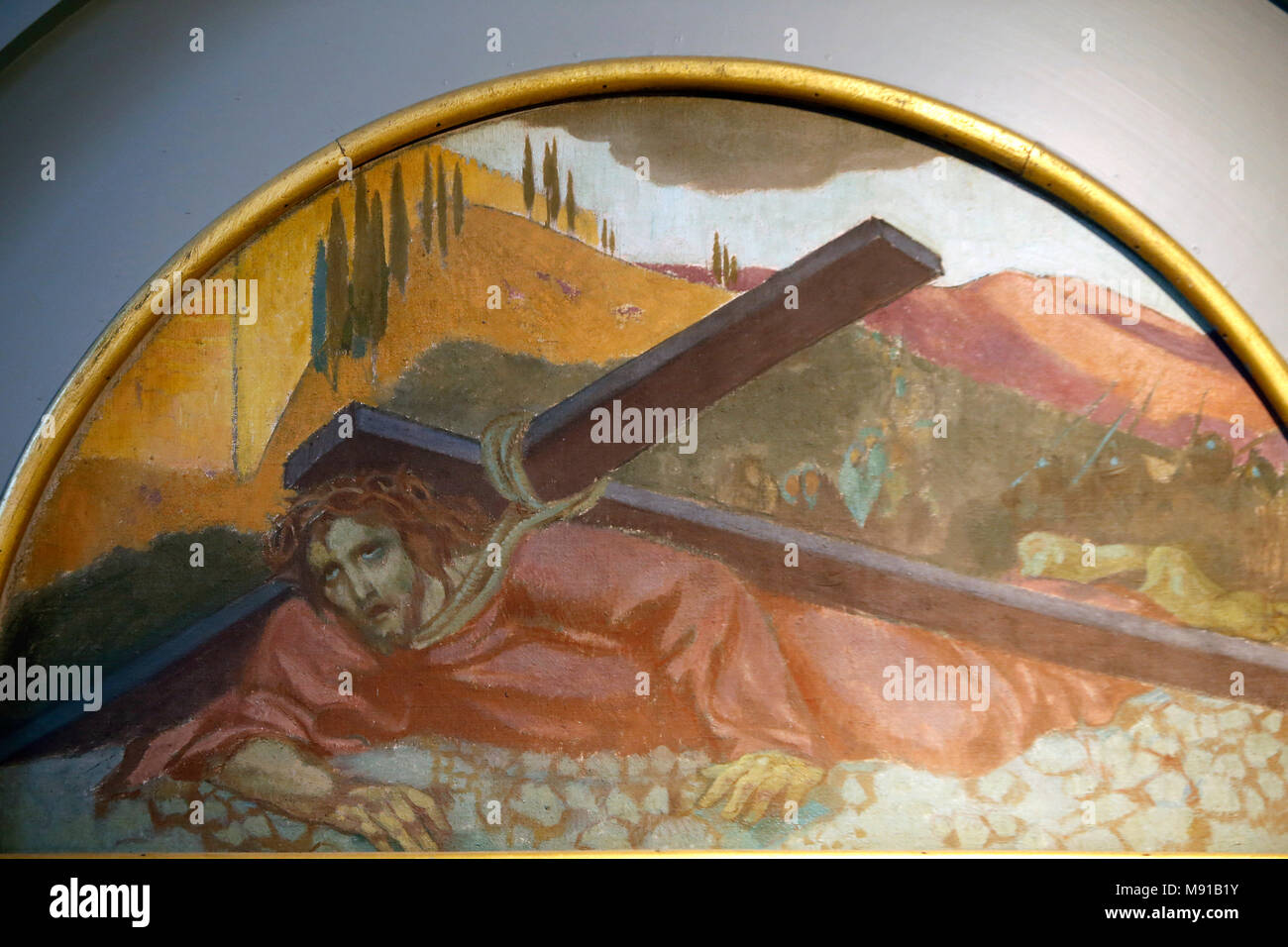 Jesus falls the second time hi-res stock photography and images - Alamy