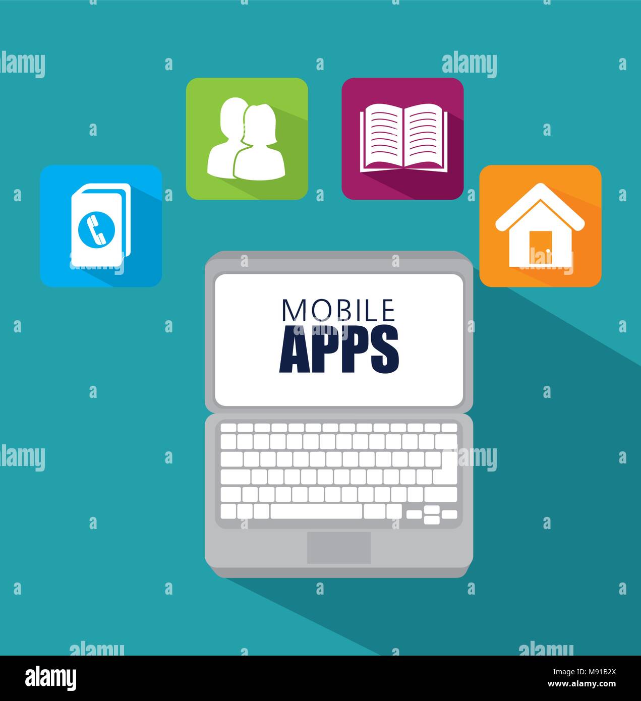 mobile apps design, vector illustration eps10 graphic Stock Vector ...