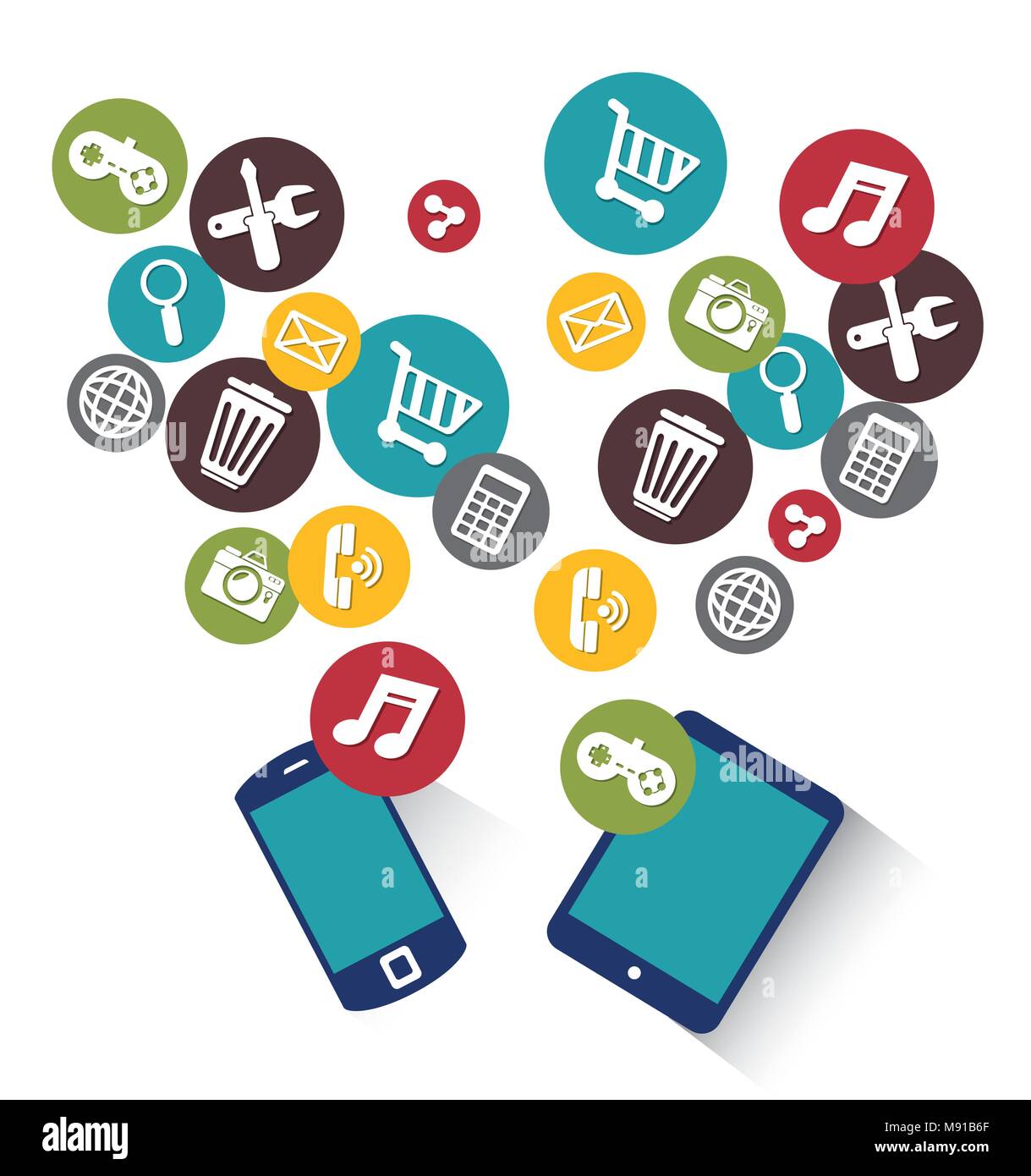 mobile apps design, vector illustration eps10 graphic Stock Vector ...