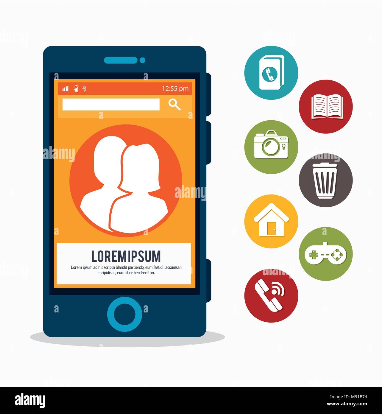 mobile apps design, vector illustration eps10 graphic Stock Vector ...
