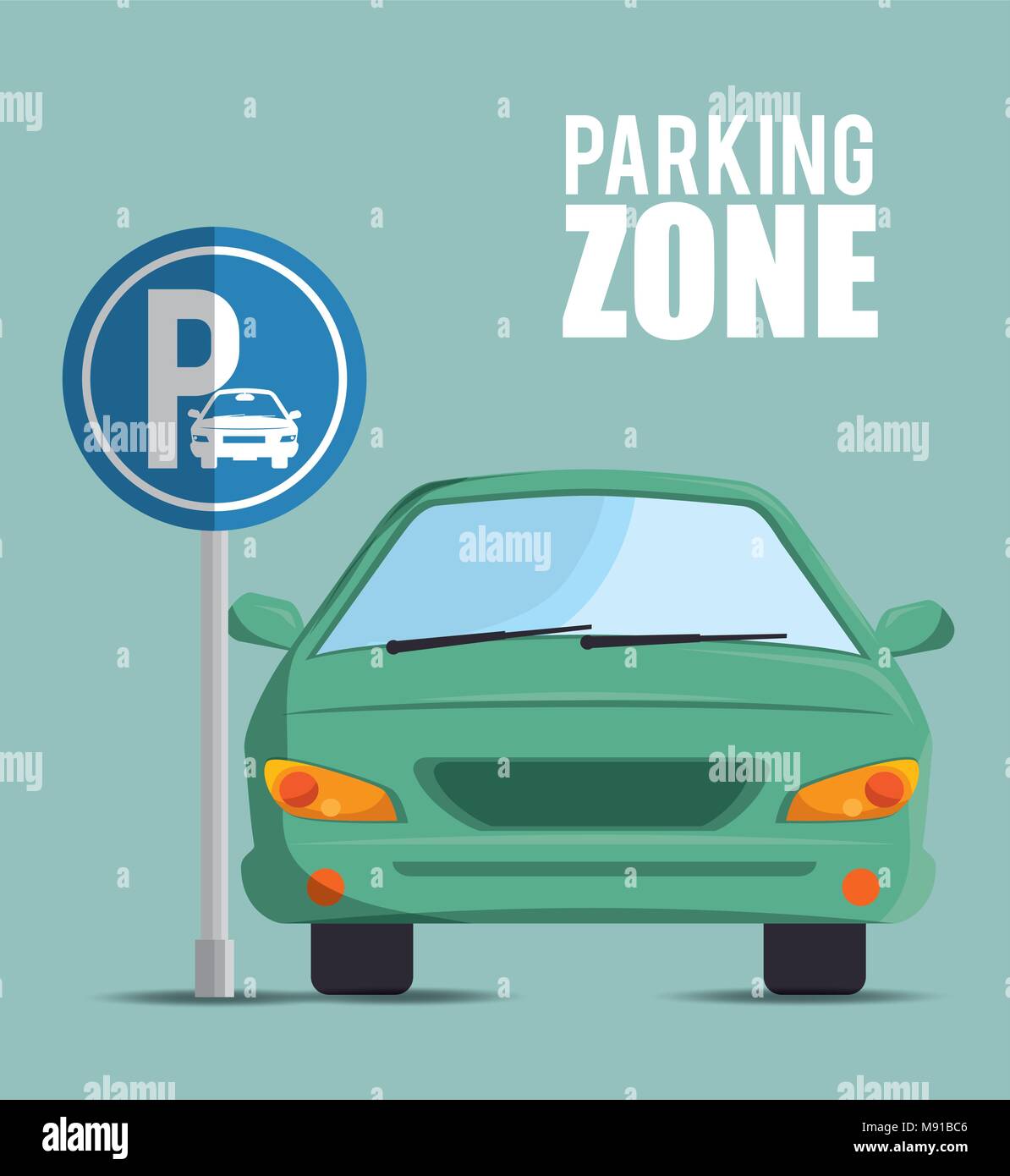 parking zone design, vector illustration eps10 graphic Stock Vector ...